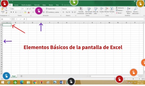 Pantalla principal de Excel