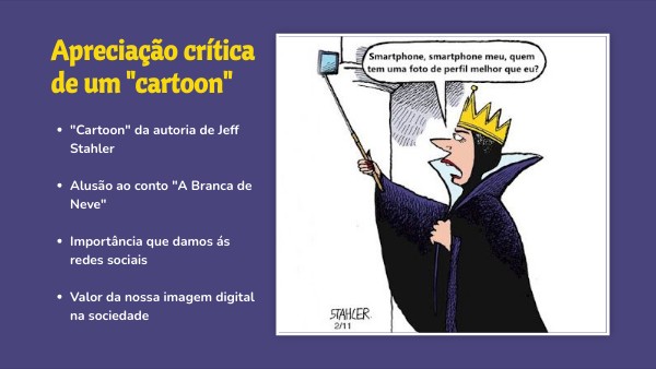 Apreciação crítica de um "cartoon"_Maria Braga
