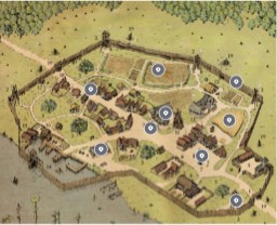 Medieval Village interactive map