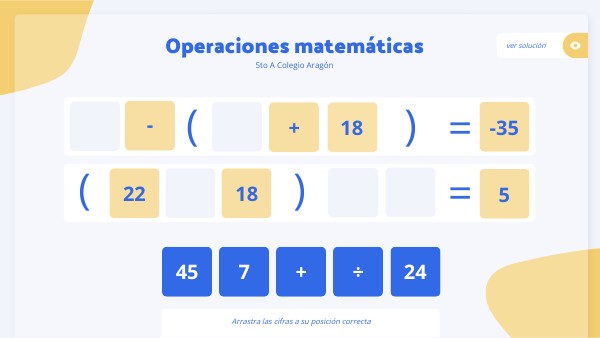 OPERACIONES MATEMÁTICAS