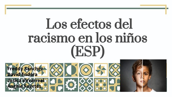 Efectos del racismo en los niños by Freddy Sanchez on Genially
