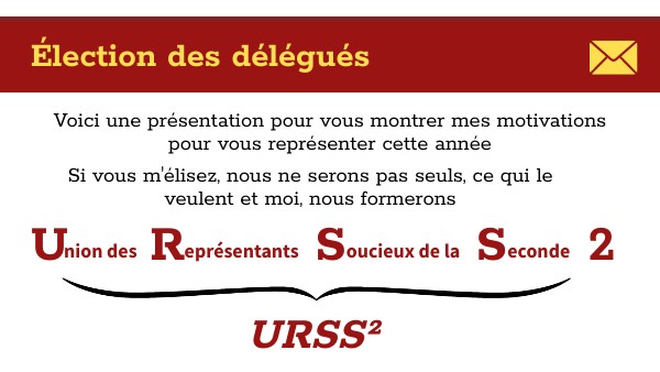 Elections des délégués 2nde