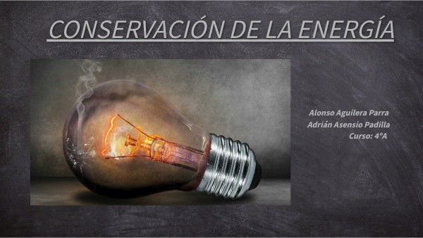 Conservación de la energía.