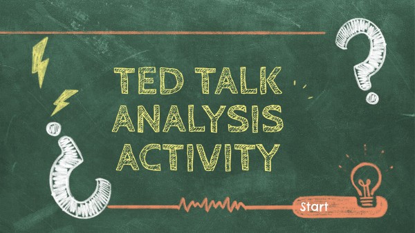TED Talk Analysis Activity