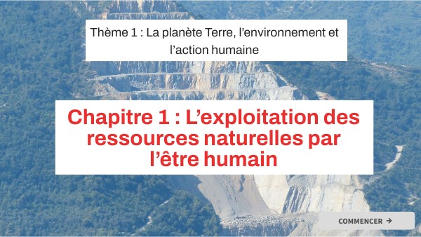 3T1/C1 : L’exploitation des ressources naturelles par l’être humain