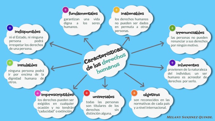 CARACTERÍSTICAS DE LOS DERECHOS HUMANOS