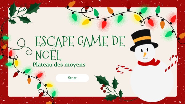 Escape game Noël