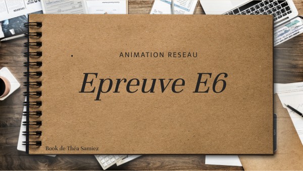 Epreuve E6 Partenariat