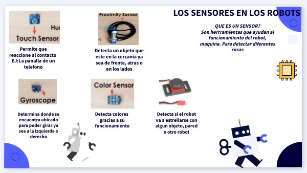 Los sensores en los robots