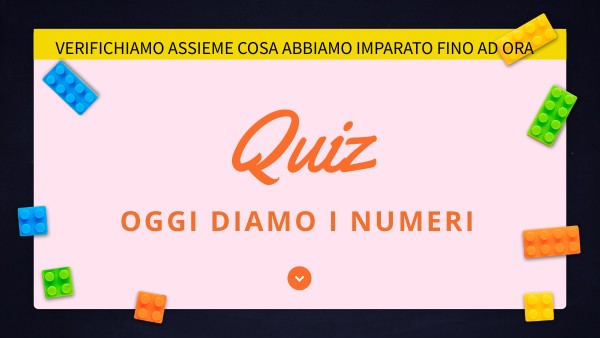 OGGI DIAMO I NUMERI