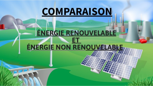 Énergies renouvelables et non renouvelable