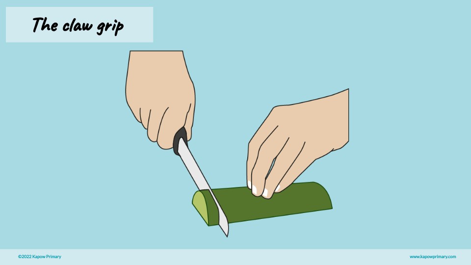 The claw grip - Food grips and holds