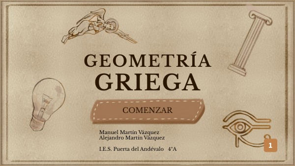 GEOMETRÍA GRIEGA - MATEMÁTICAS