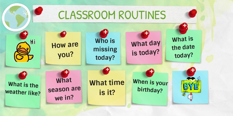 4th Primary- Classroom routines English