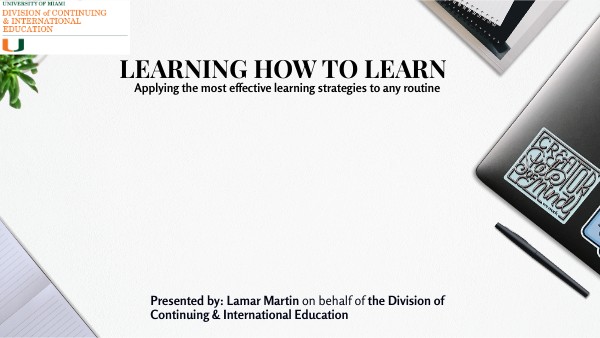 Learning How to Learn...Apply