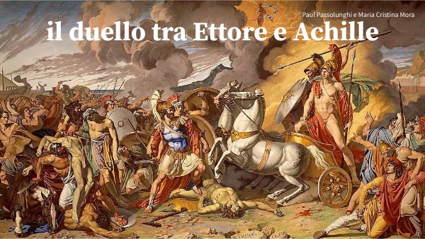 il duello tra Ettore e Achille