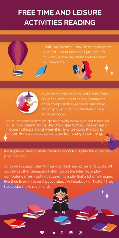 Free time activity story