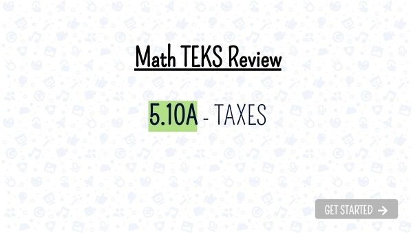 Math TEKS 5.10A