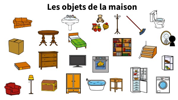 vocabulaire des objets de la maison