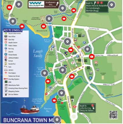 BUNCRANA MAP - MAPA DE BUNCRANA