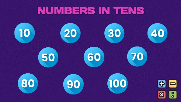 Numbers in tens