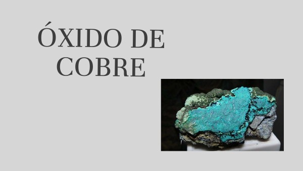 óxido de cobre