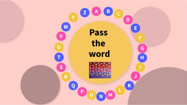 PASS THE WORD VOCABULARY