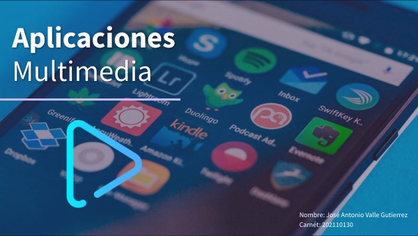 Aplicaciones Multimedia