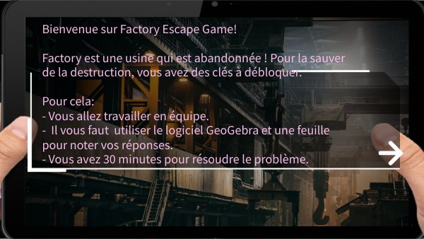 FACTORY ESCAPE GAME