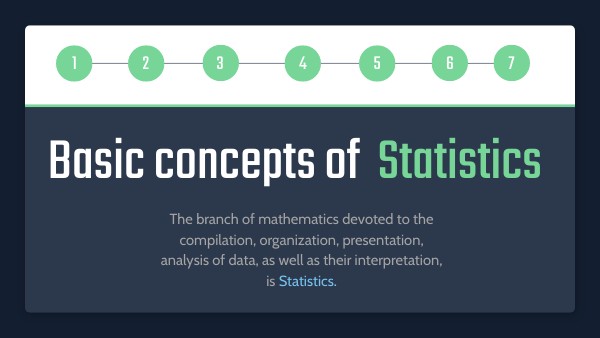 Basic concepts of Statistics