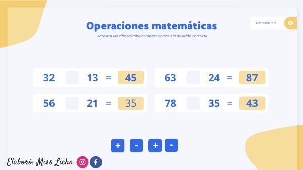 OPERACIONES MATEMÁTICAS