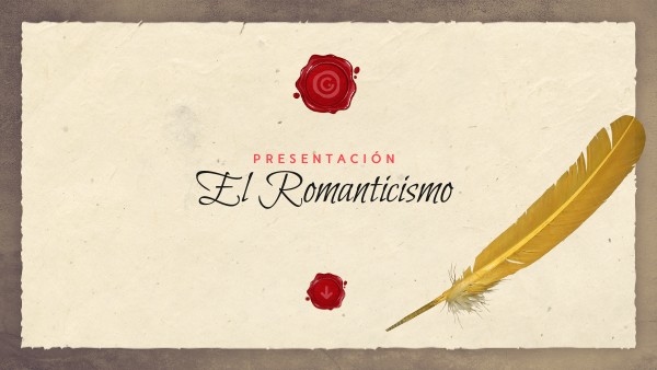 PRESENTACIÓN ROMANTICISMO