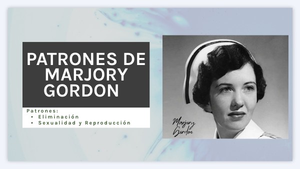 Patrones de Marjory Gordon