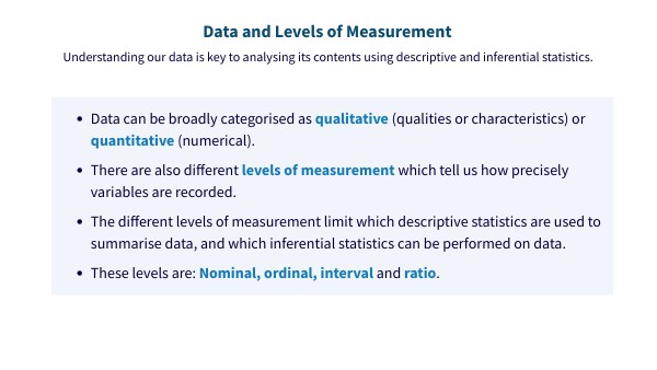 Levels of Measurement