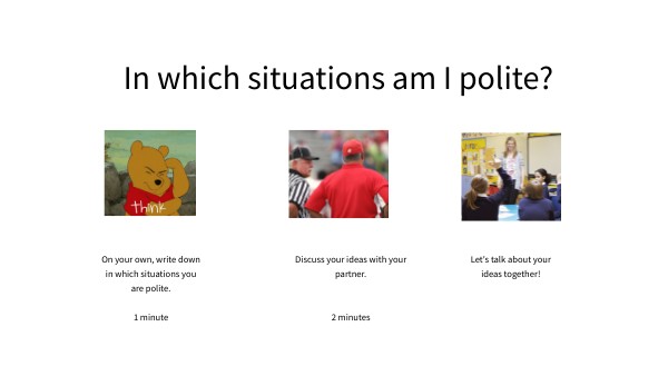 Polite words and phrases