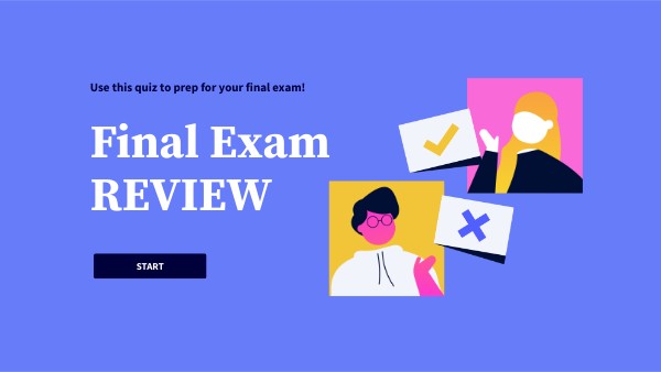 Final Exam Review