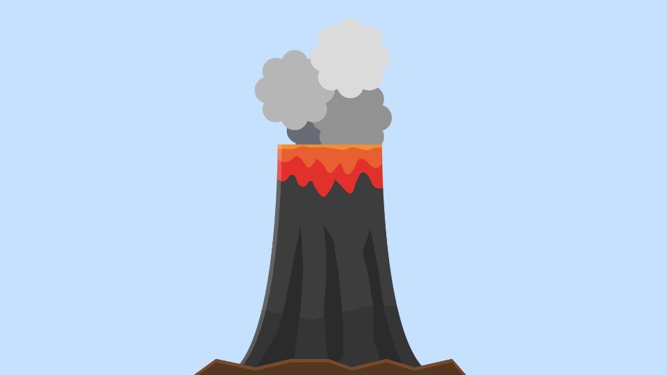 Copy - Smoking volcano - test animation