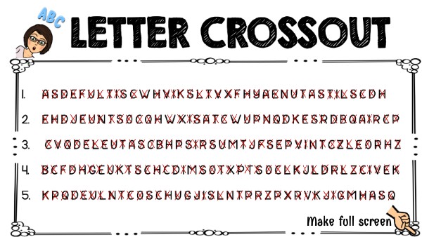 LETTER CROSSOUT