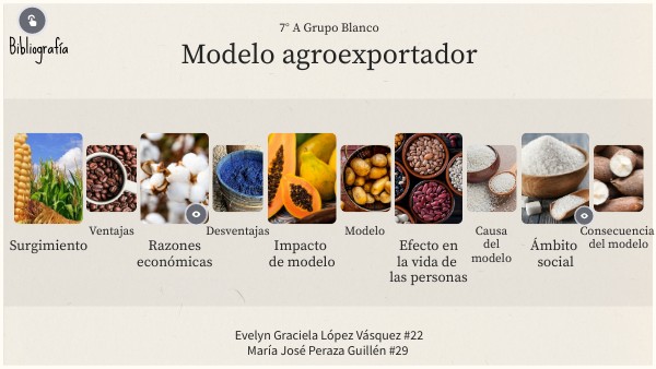 Infografía sobre el modelo agroexportador