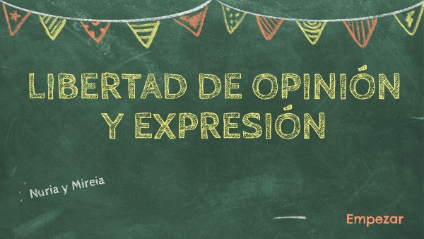 Libertad de expresión