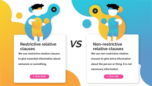 Restrictive vs Non-restrictive relative clauses