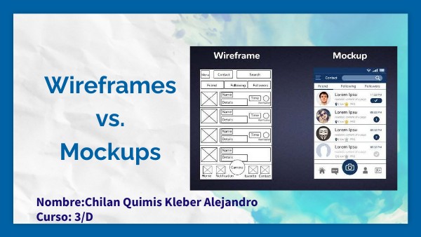 Wireframes y Mockups