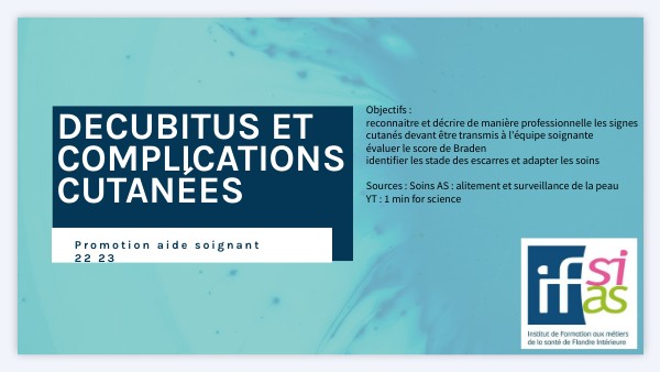 décubitus et complications cutanées