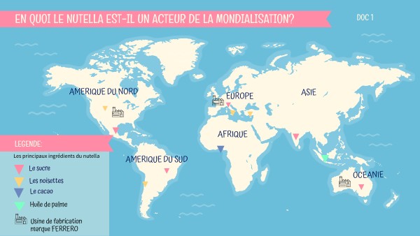Le Nutella dans le monde