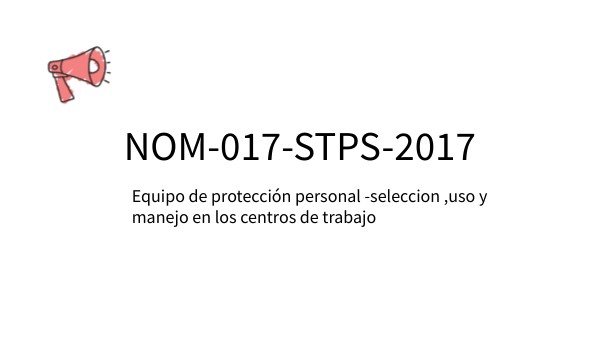 NOM-017-STPS