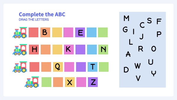 COMPLETE THE ABC - PREK