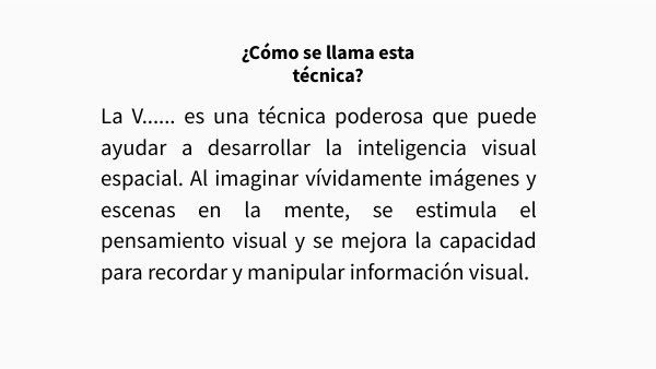 Técnicas para desarrollar la inteligencia visual espacial