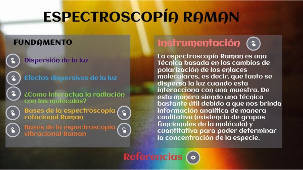 infografía espectroscopía Raman