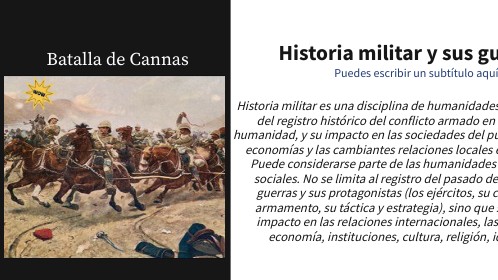 Las guerras y su historia