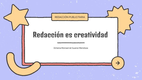 Redaccion es creatividad